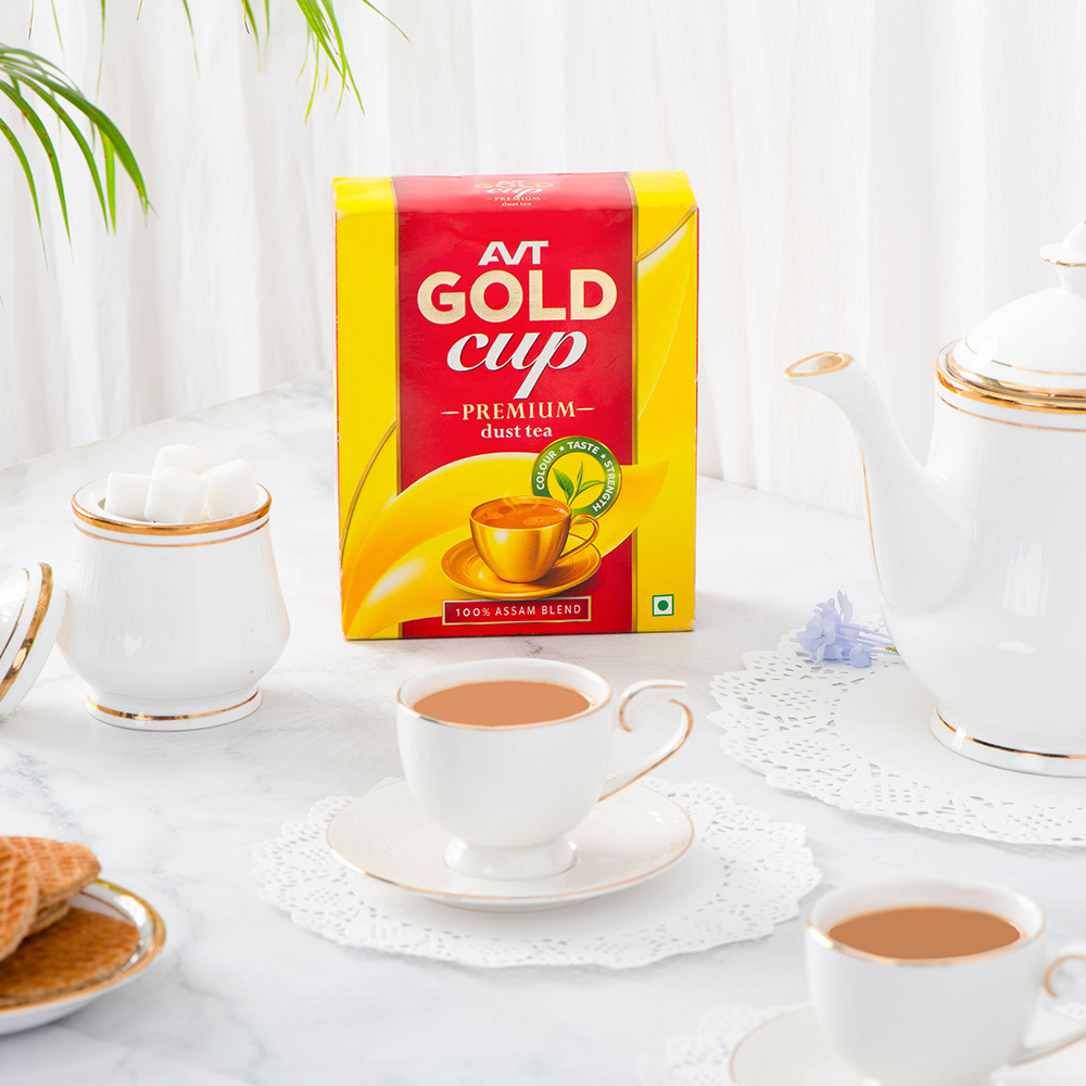 Buy AVT Gold Cup Dust Tea 500g Carton Online | AVT