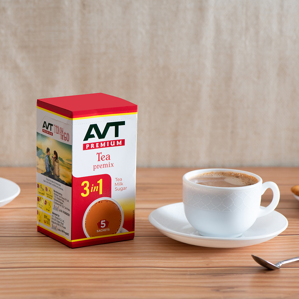 Buy AVT 3 in 1 Tea Premix 5 Sachets Carton Online at ₹67.50